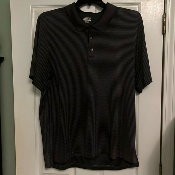 bcg | Shirts | Bcg Golf Xl Gray With Pin Stripes Short Sleeve Golf ...